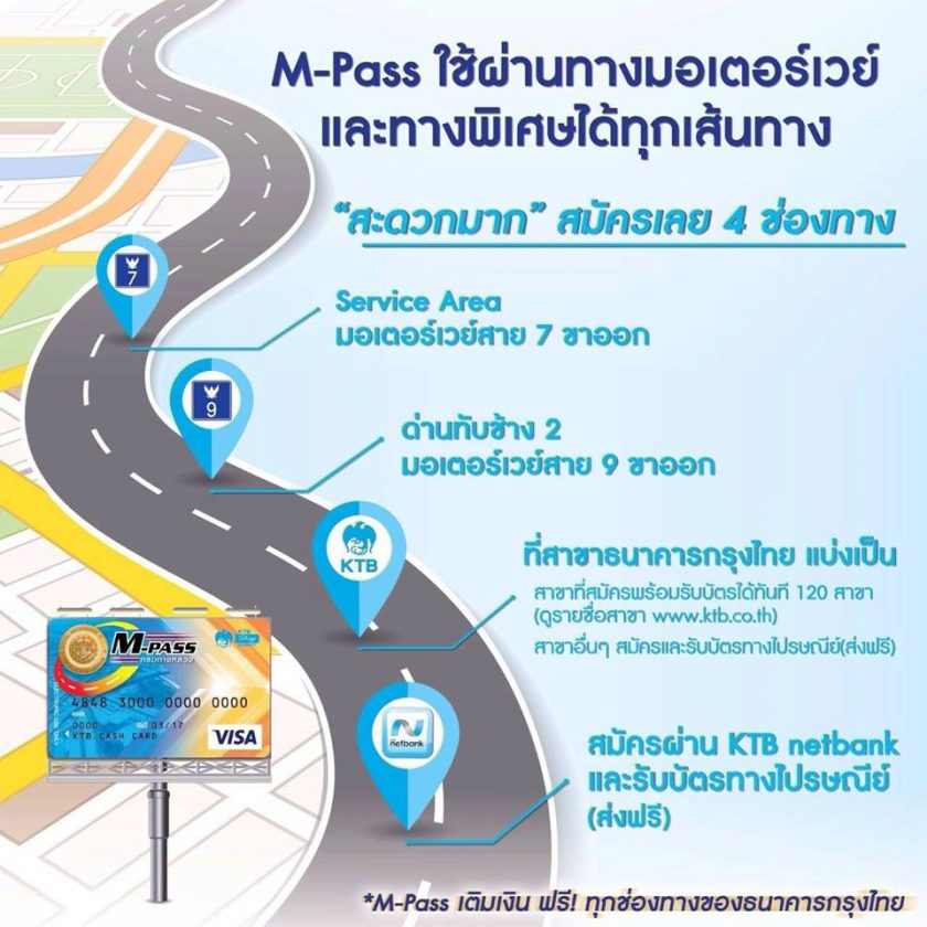 M-Pass ใช้ผ่านทางมอเตอร์เวย์และทางพิเศษได้ทุกเส้นทาง – MOTORWAY